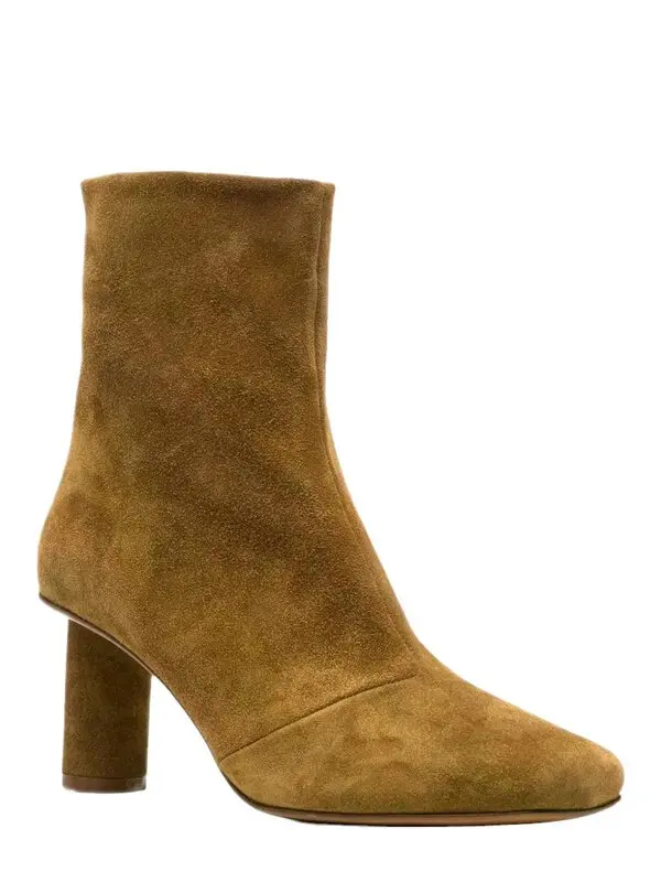 FORTE_FORTE Suede Block-heel Ankle Boots - Green