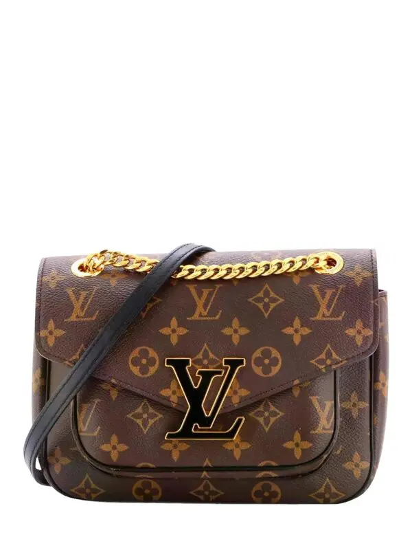 LOUIS VUITTON Passy Monogram Canvas Crossbody Bag - Brown