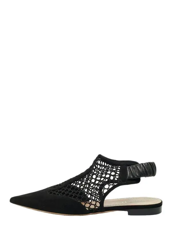 Dior Mesh Slingback Pumps - Black