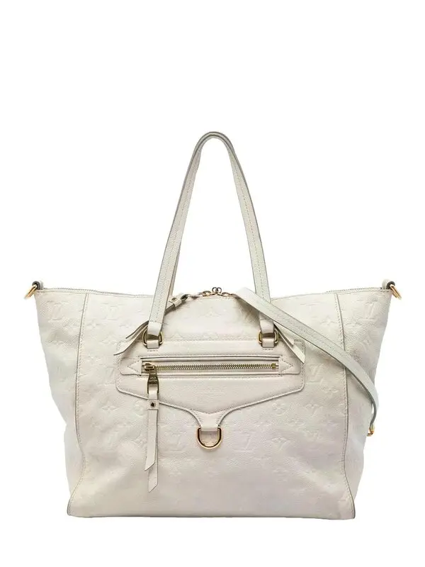 LOUIS VUITTON Monogram Empreinte Lumineuse Pm Satchel - Neutrals