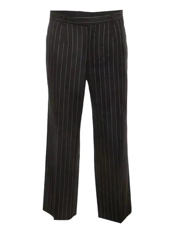 Dolce & Gabbana Pinstripe Tailored Trousers - Black