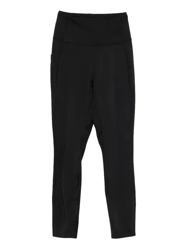 Calvin Klein Logo-print High-waisted Leggings - Black