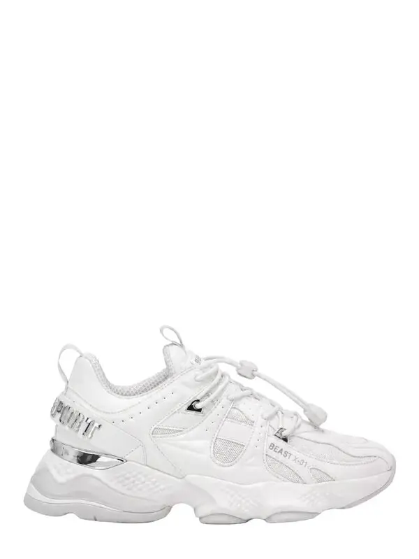 PLEIN SPORT Runner Beast X-01 Panelled Sneakers - White