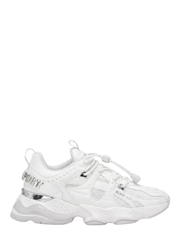 PLEIN SPORT Runner Beast X-01 Panelled Sneakers - White