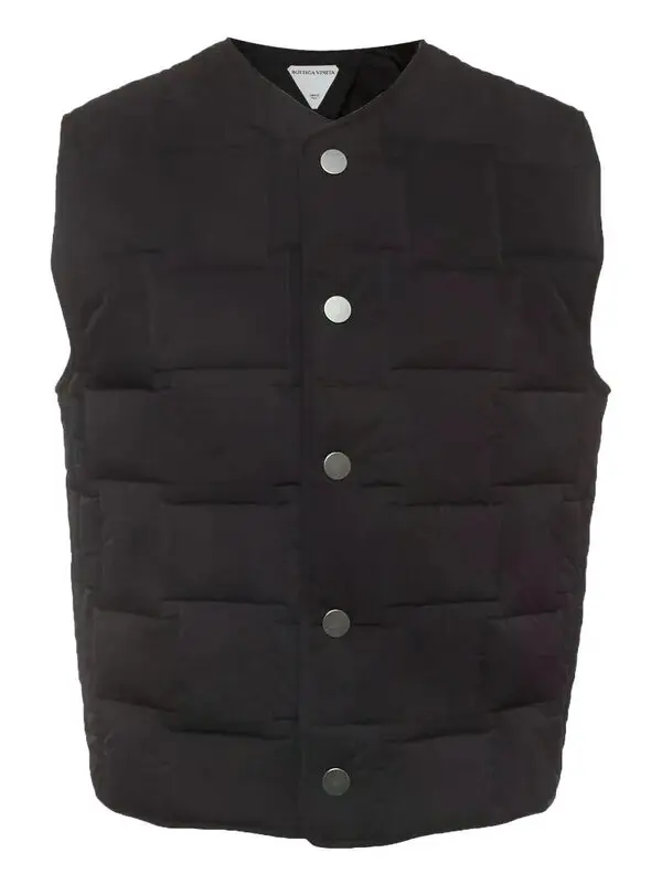 Bottega Veneta Quilted Gilet - Black