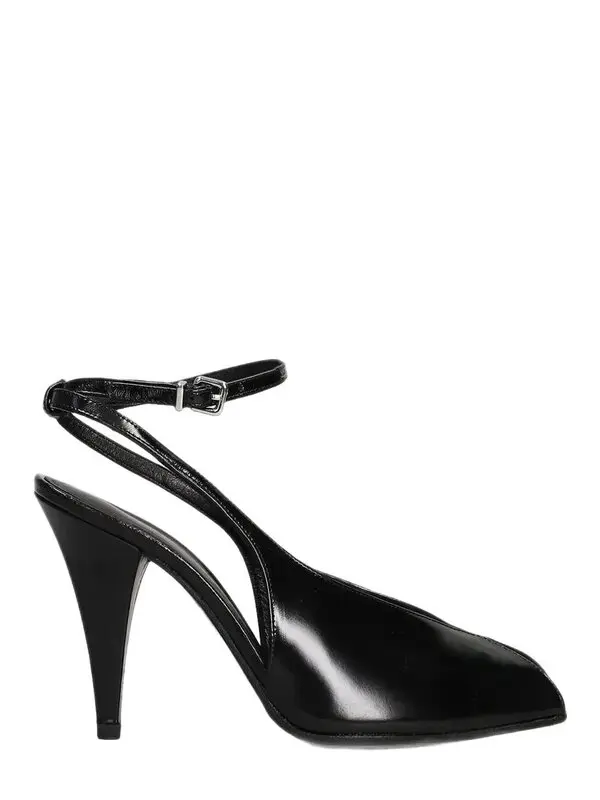 CHANTAL Peep-toe Pumps With Buckle Fastening - Black