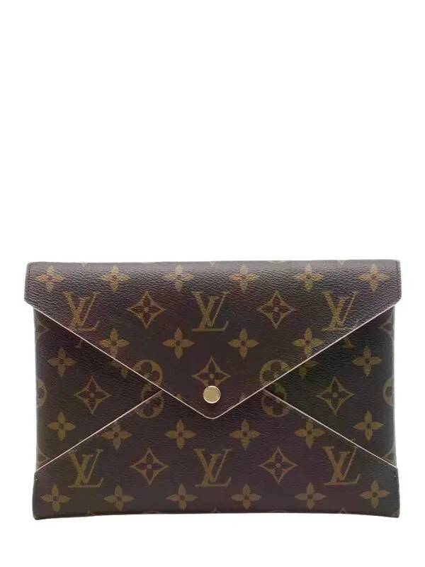 LOUIS VUITTON 2019 Monogram Pochette Kirigami Gm Clutch Bag - Brown