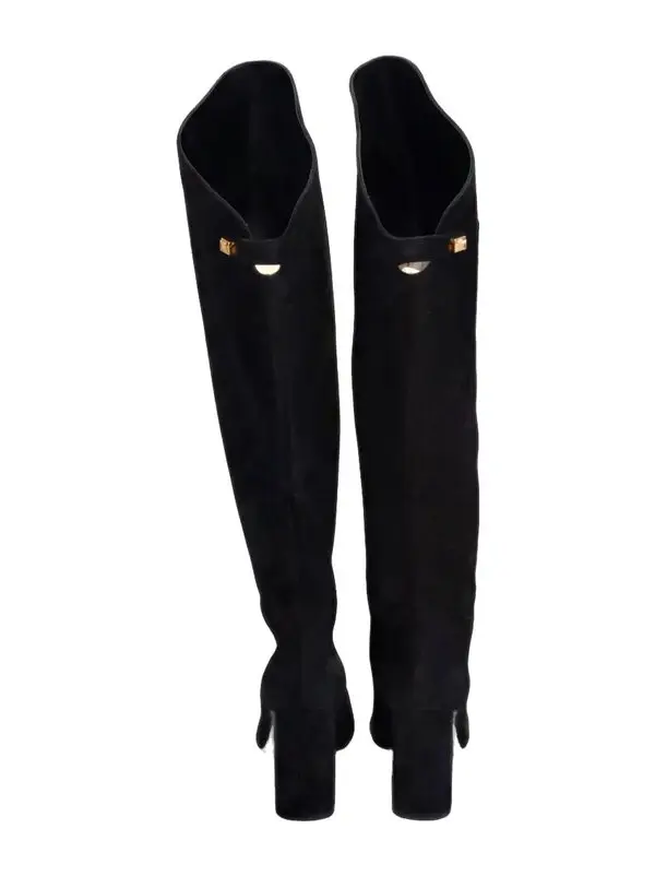 MAISON SKORPIOS Adriana Stud Detail Over-the-knee Boots - Black