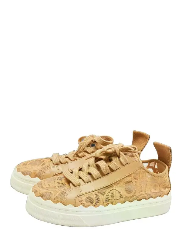 Chloé Lauren Lace Sneakers - Brown
