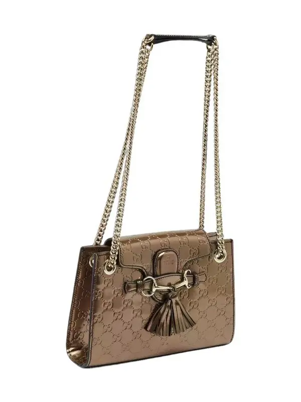 Gucci Small Guccissima Emily Shoulder Bag - Brown