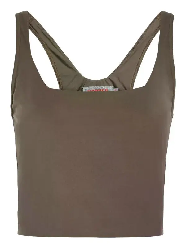 SPENCE Martina Square-neck Racerback Tank Top - Brown