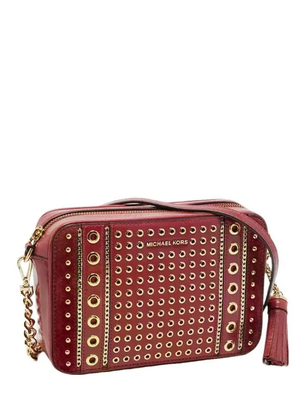 Michael Kors Jet Set Grommet Camera Bag - Red