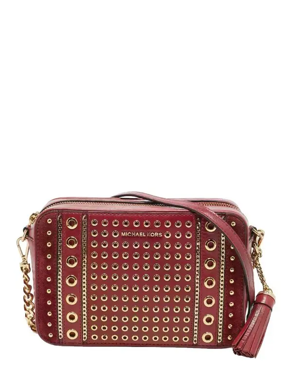 Michael Kors Jet Set Grommet Camera Bag - Red