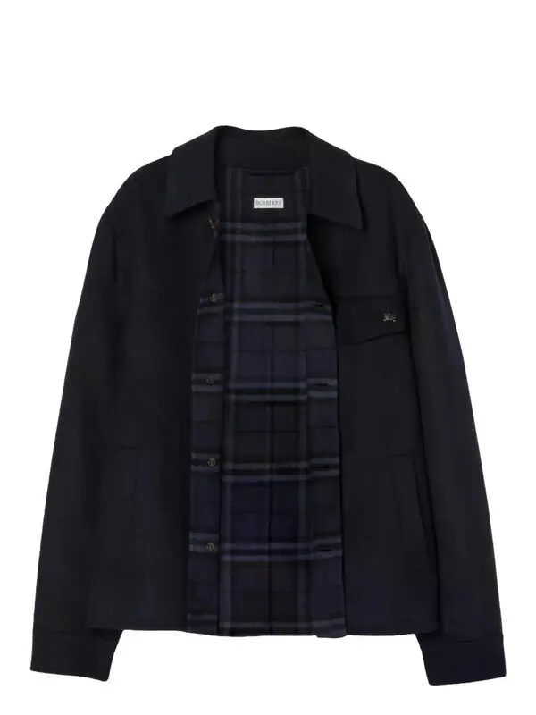 Burberry Logo-detail Jacket - Blue
