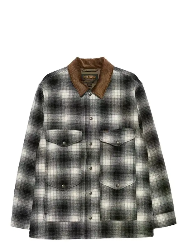 Filson Check-pattern Corduroy-collar Jacket - Black
