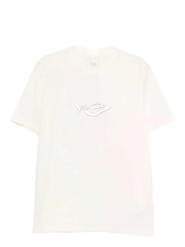 Y3 Logo-print T-shirt - Neutrals