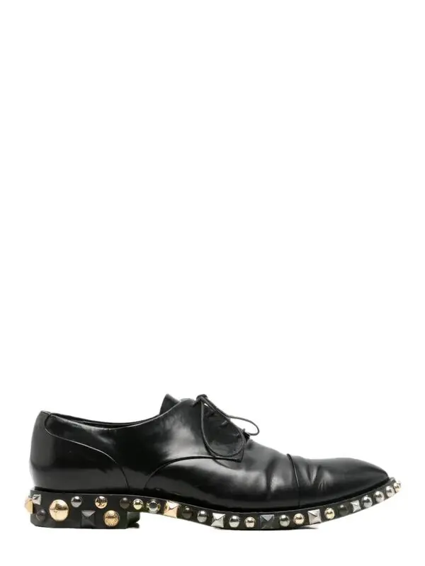 LOUIS VUITTON Studded Derby Shoes - Black