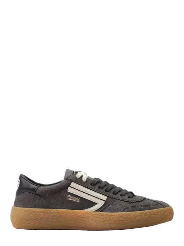 PURAAI Charcoal Suede Gum Sole Sneakers - Grey