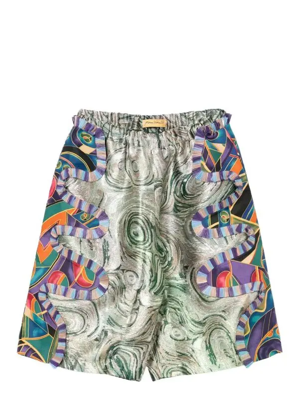 PENULTIMATE Printed Shorts - Grey
