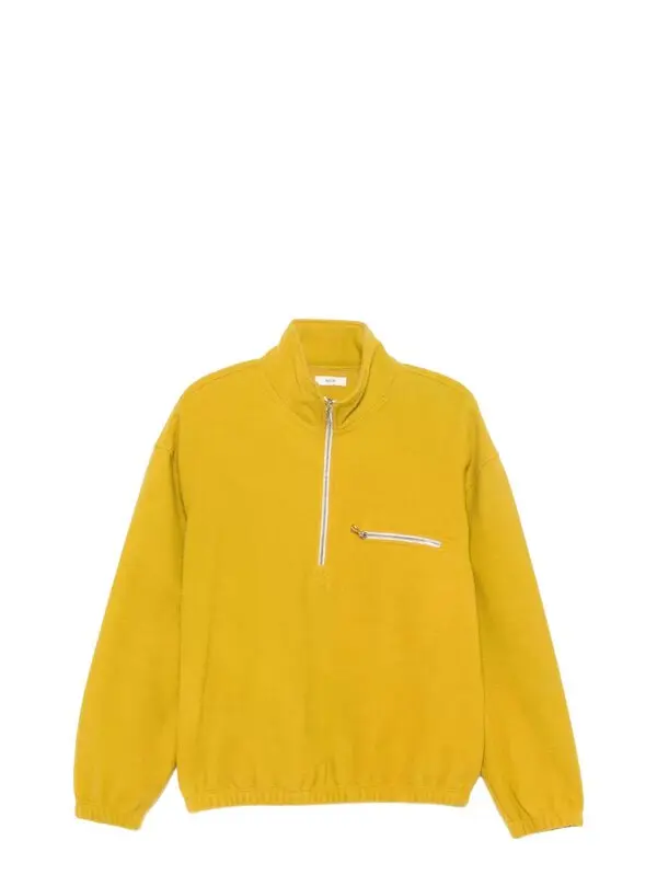 RIER Zip-fastening Fleece Sweatshirt - Yellow