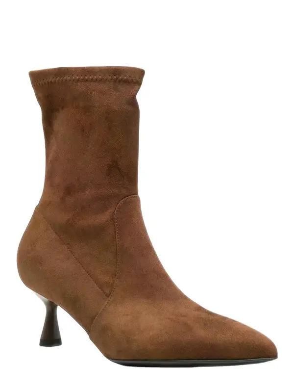 SERGIO LEVANTESI Pointed-toe Suede Finish Ankle Boots - Brown