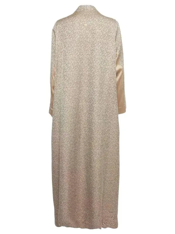 424 Jacquard Open-front Maxi Dress - Neutrals