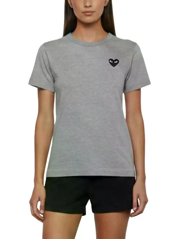 Comme Des Garçons Logo-appliqué T-shirt - Grey