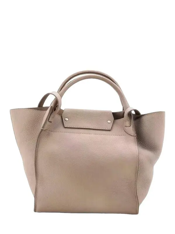 Celine Grained Calfskin Satchel - Neutrals
