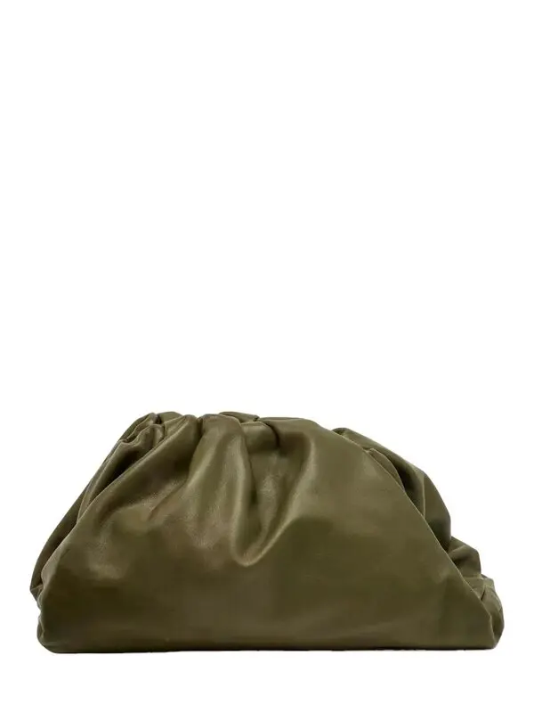 Bottega Veneta The Pouch Gathered Clutch Bag - Green
