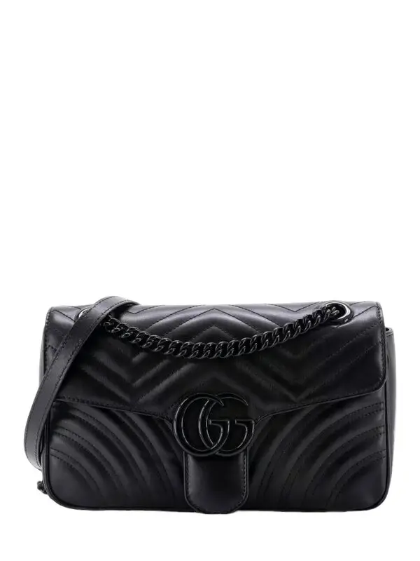 Gucci Matelassé Leather Small Crossbody Bag - Black