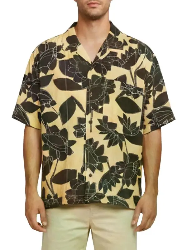 Jacquemus 2020 La Chemise Jean Floral-print Shirt - Yellow