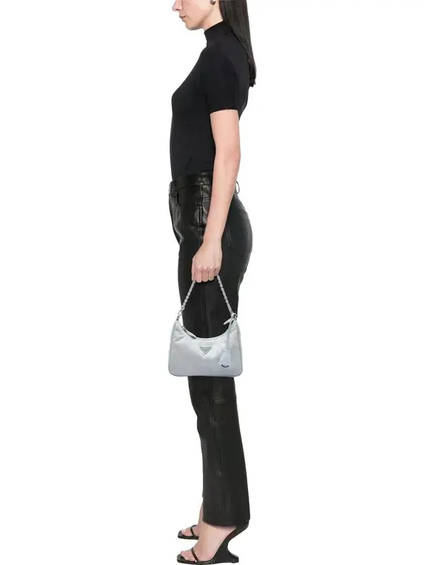 Prada 2019-2026 Re Nylon Re Edition 2005 Satchel - Grey
