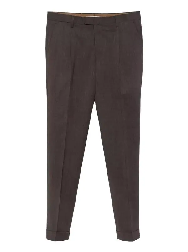 BRIGLIA 1949 Pleated Trousers - Brown