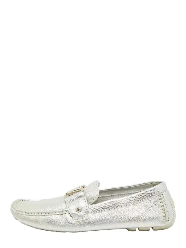 LOUIS VUITTON Monte Carlo Loafers Metallic Leather - Silver