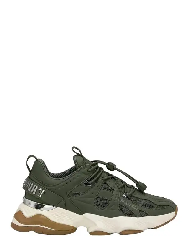 PLEIN SPORT Runner Beast X-01 Panelled Sneakers - Green