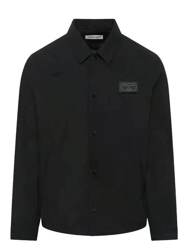 Undercover Ism For Rebels" Coach Jacket - Black