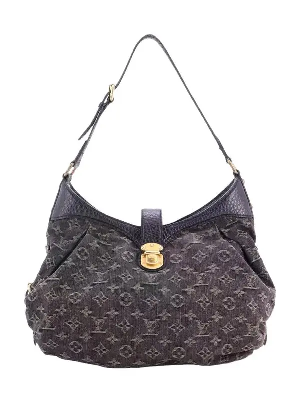 LOUIS VUITTON Xs Denim Hobo Bag - Black