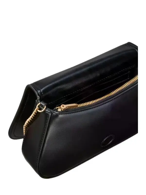 Calvin Klein Logo-plaque Chain-link Shoulder Bag - Black