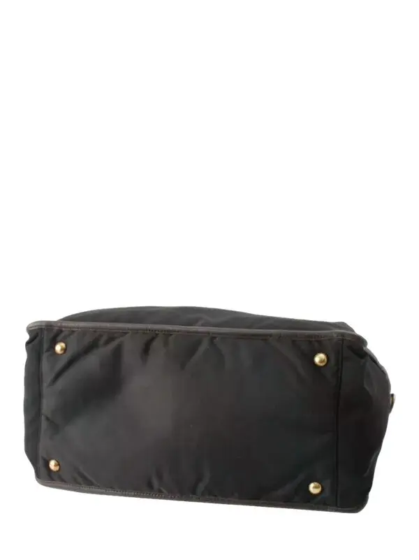 Prada 2000-2026 Tessuto Canapa Logo Satchel - Black