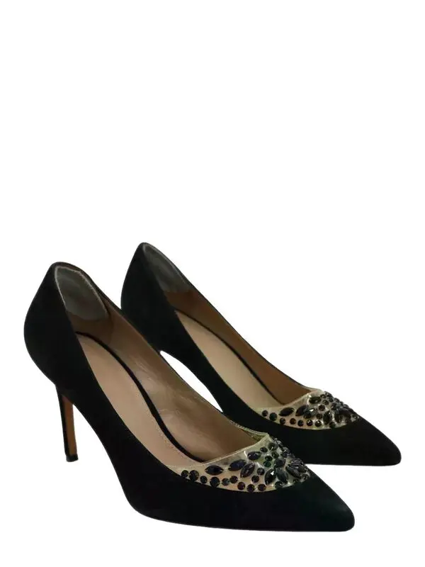 Tory Burch Delphine Embellished Pumps - Black