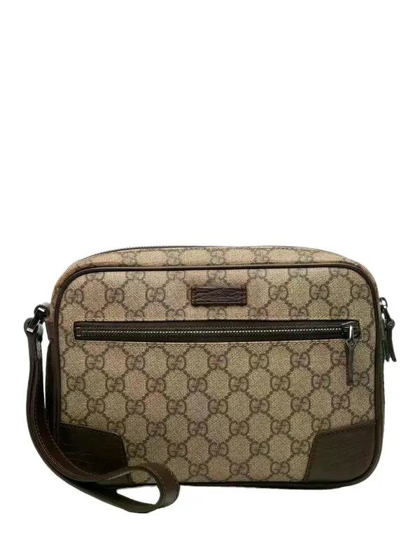 Gucci 2000-2015 Gg Supreme Web Clutch Bag - Neutrals