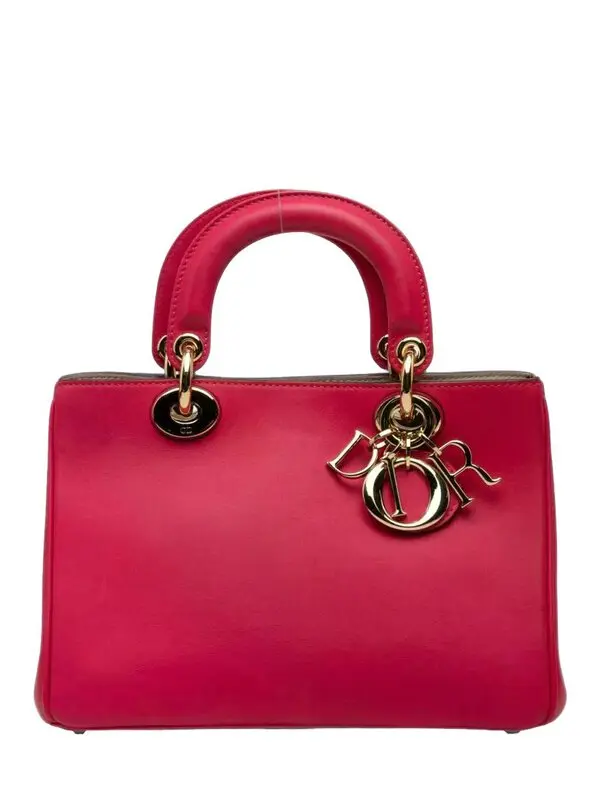 Dior Mini Leather Diorissimo Satchel - Pink
