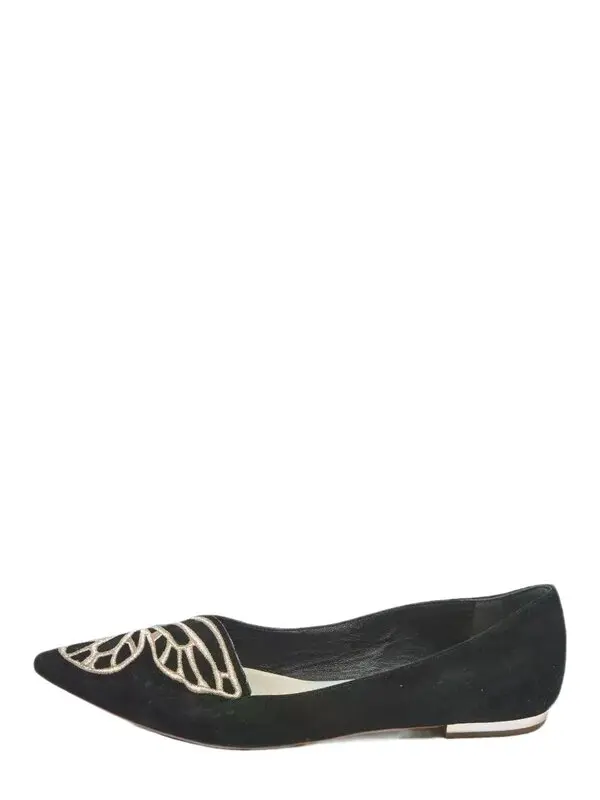 SOPHIA WEBSTER Bibi Butterfly Flat Pumps - Black