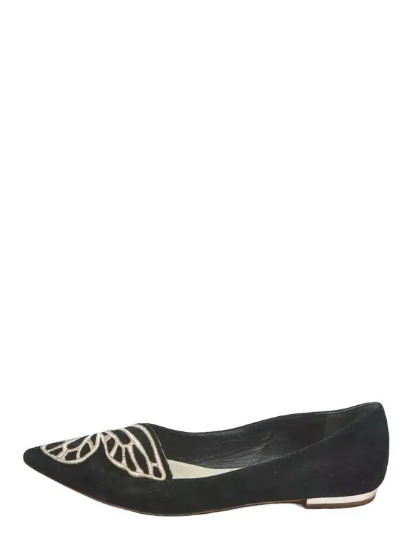 SOPHIA WEBSTER Bibi Butterfly Flat Pumps - Black