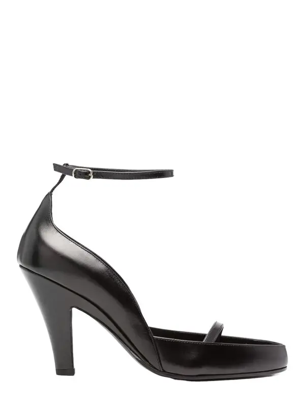 THE ROW 90mm Cut-out Leather Pumps - Black