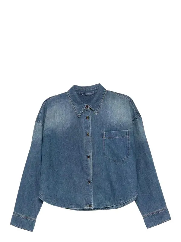 JNBY Denim Shirt With Classic Collar - Blue