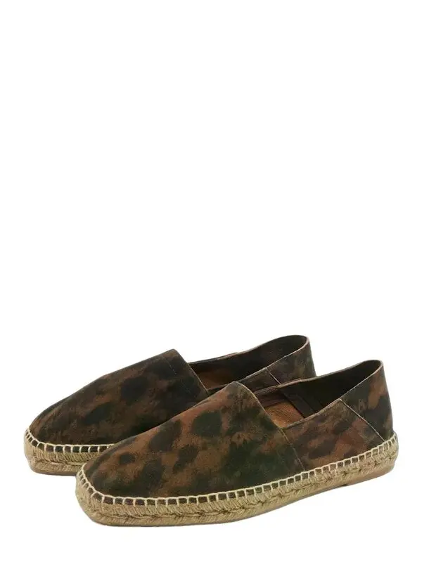 TOM FORD Camouflage Suede Espadrilles - Brown