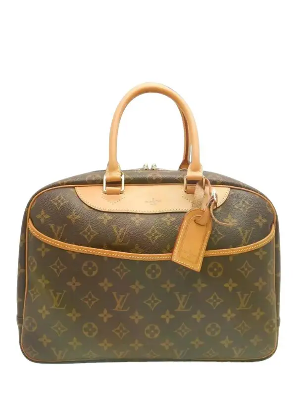 LOUIS VUITTON Monogram Deauville Handbag - Brown
