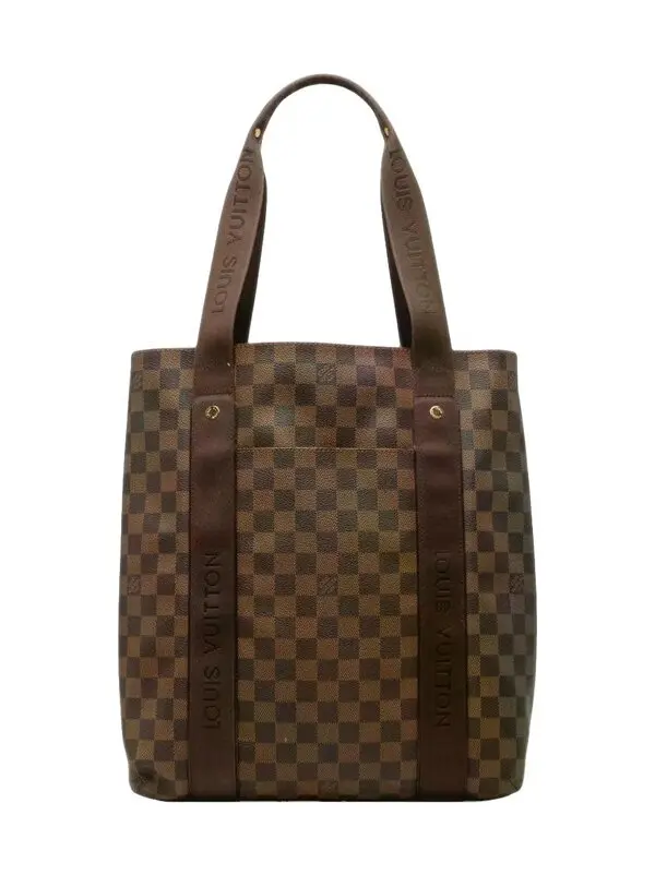 LOUIS VUITTON Damier Ebene Canvas Cabas Beaubourg Tote Bag - Brown