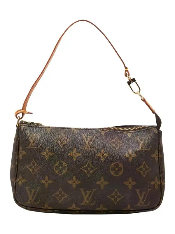 LOUIS VUITTON 1999 Monogram Pochette Accessoires Shoulder Bag - Brown